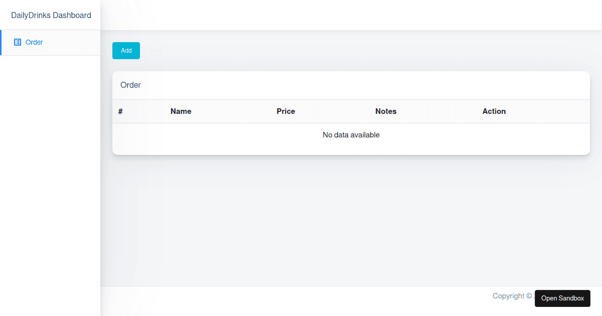 dailydrinks - Codesandbox