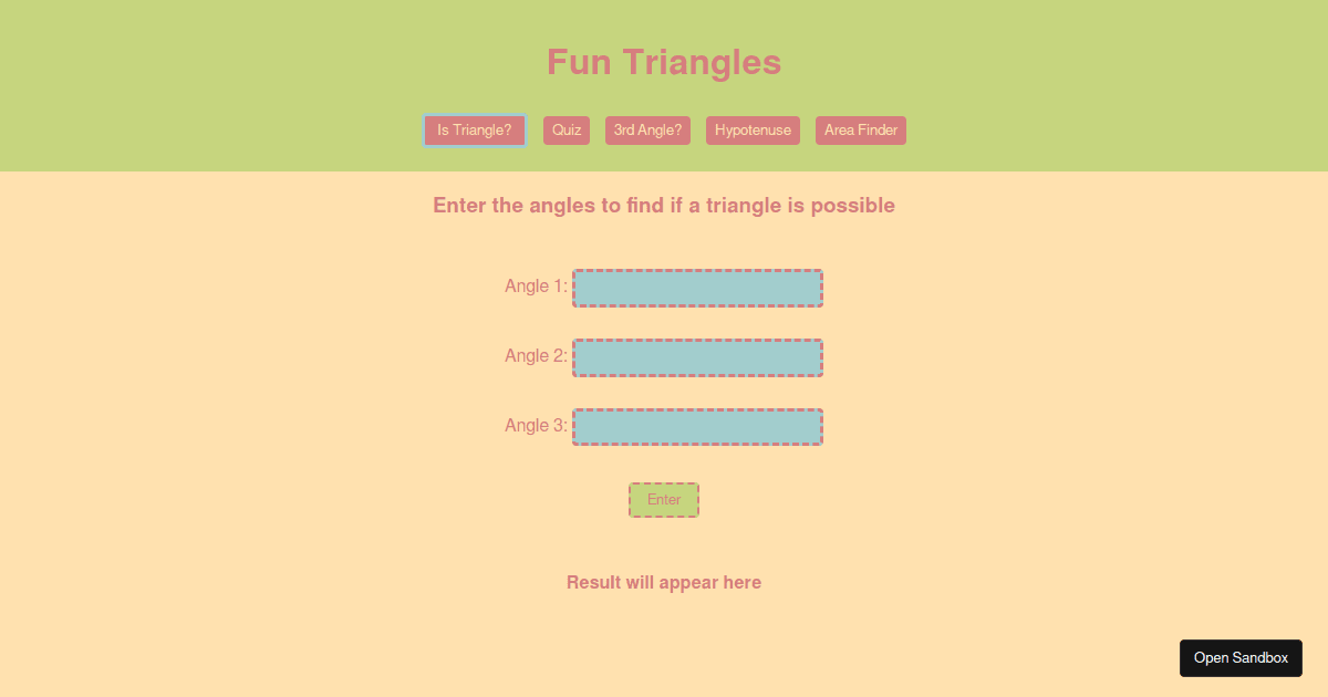fun-triangles - Codesandbox