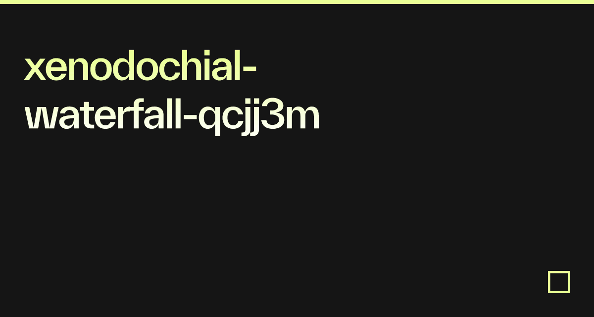 xenodochial-waterfall-qcjj3m - Codesandbox