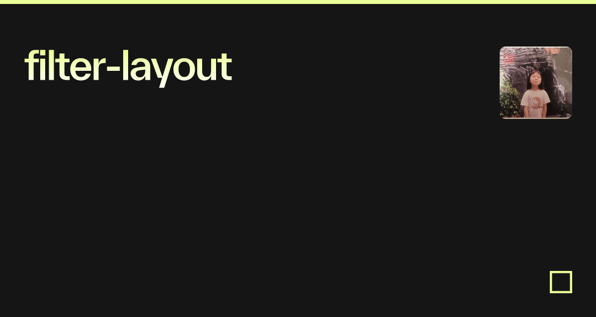 filter-layout - Codesandbox