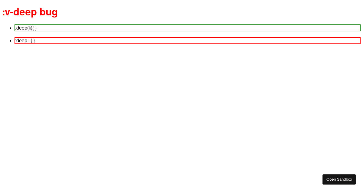 Vue Next Sass V Deep Compiler Warning Forked Codesandbox