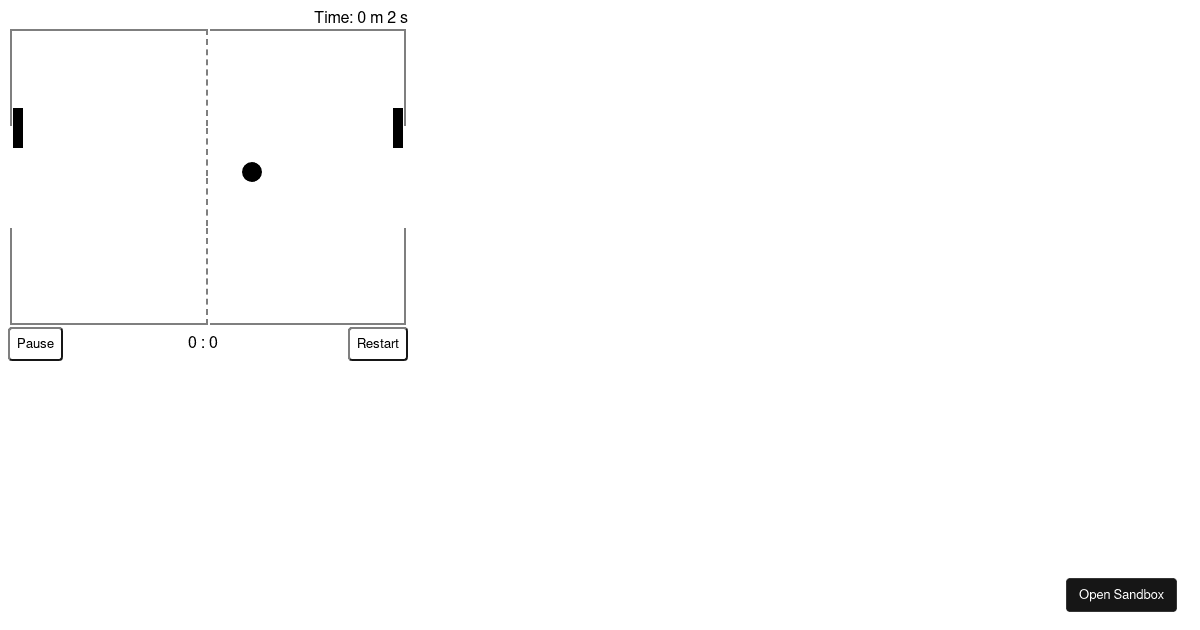 pong-game - Codesandbox