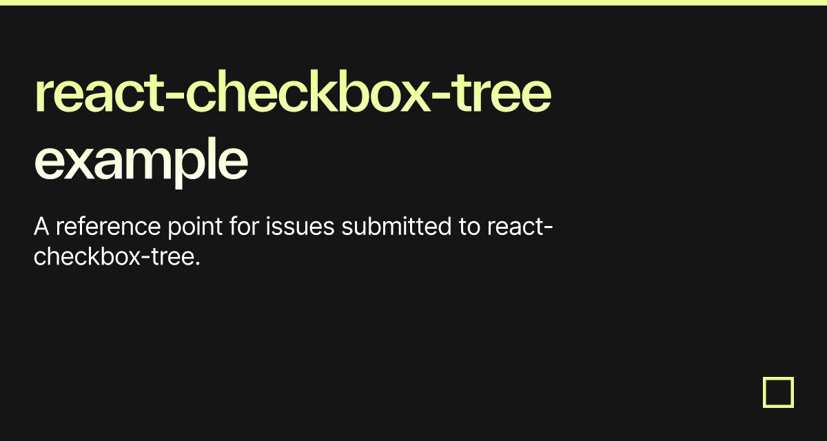 react-checkbox-tree example - Codesandbox