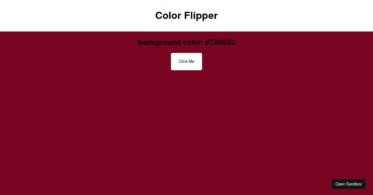 color flipper - Codesandbox