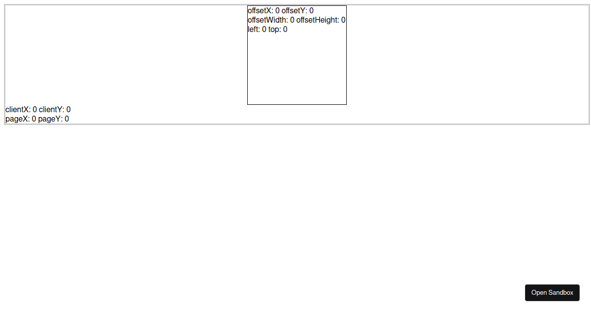 mousemove-offsetX-offsetY - Codesandbox
