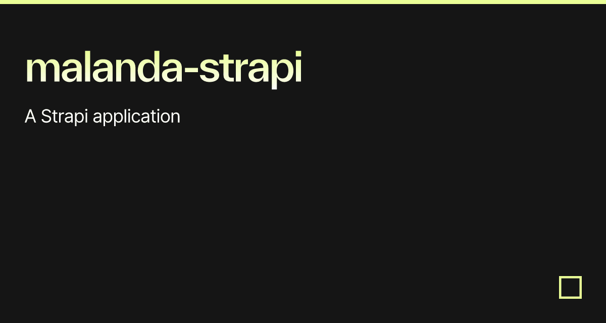 malanda-strapi - Codesandbox
