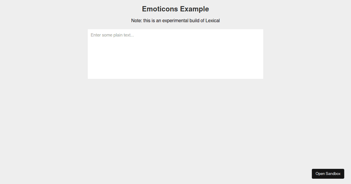 lexical-plain-text-example (forked) - Codesandbox lexical-plain-text-example (forked) - Codesandbox