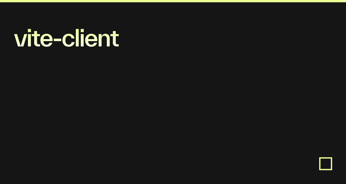 vite-client - Codesandbox
