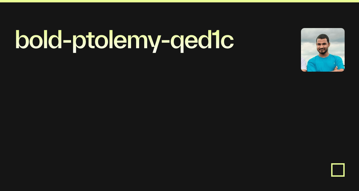 bold-ptolemy-qed1c - Codesandbox