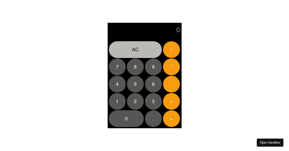 calculator - Codesandbox