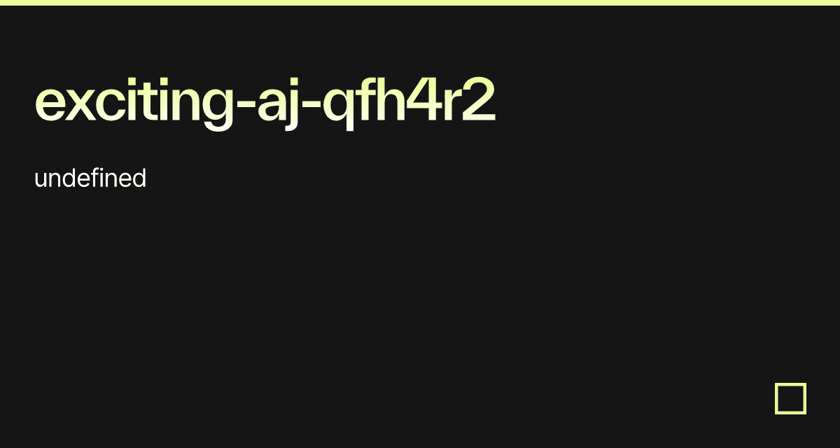 exciting-aj-qfh4r2 - Codesandbox