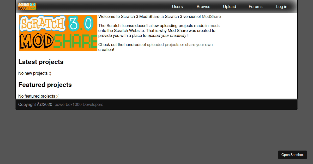 scratch3-modshare - Codesandbox
