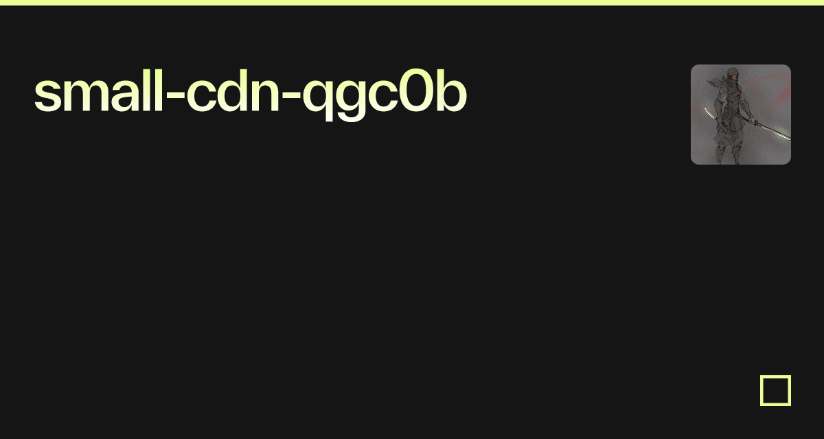 small-cdn-qgc0b - Codesandbox