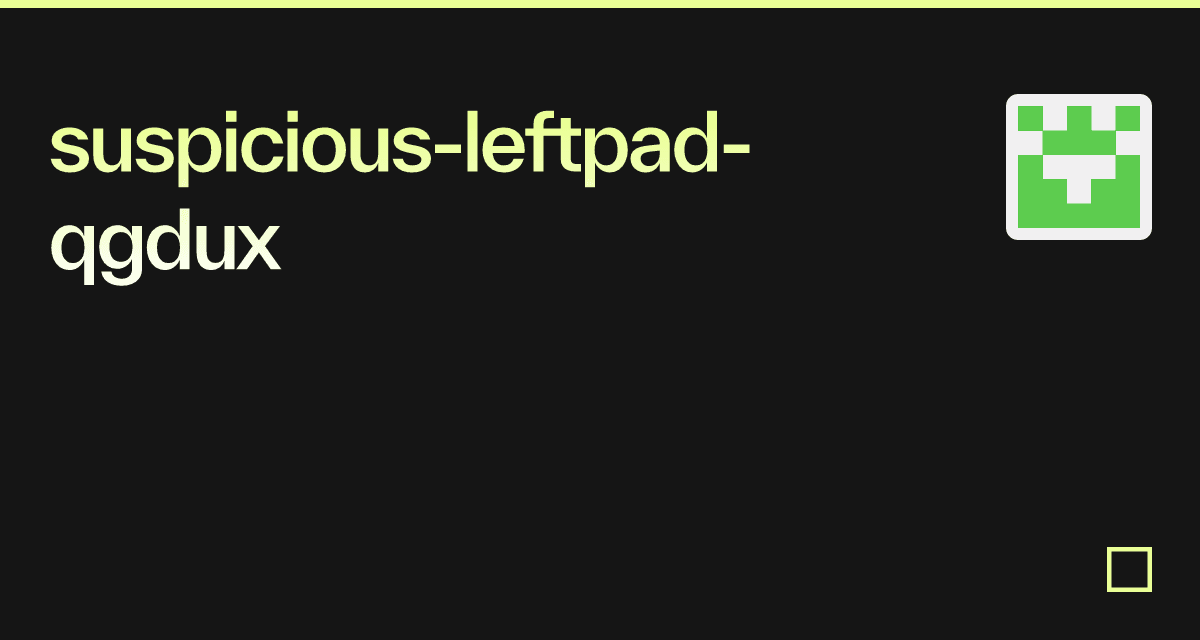 suspicious-leftpad-qgdux - Codesandbox