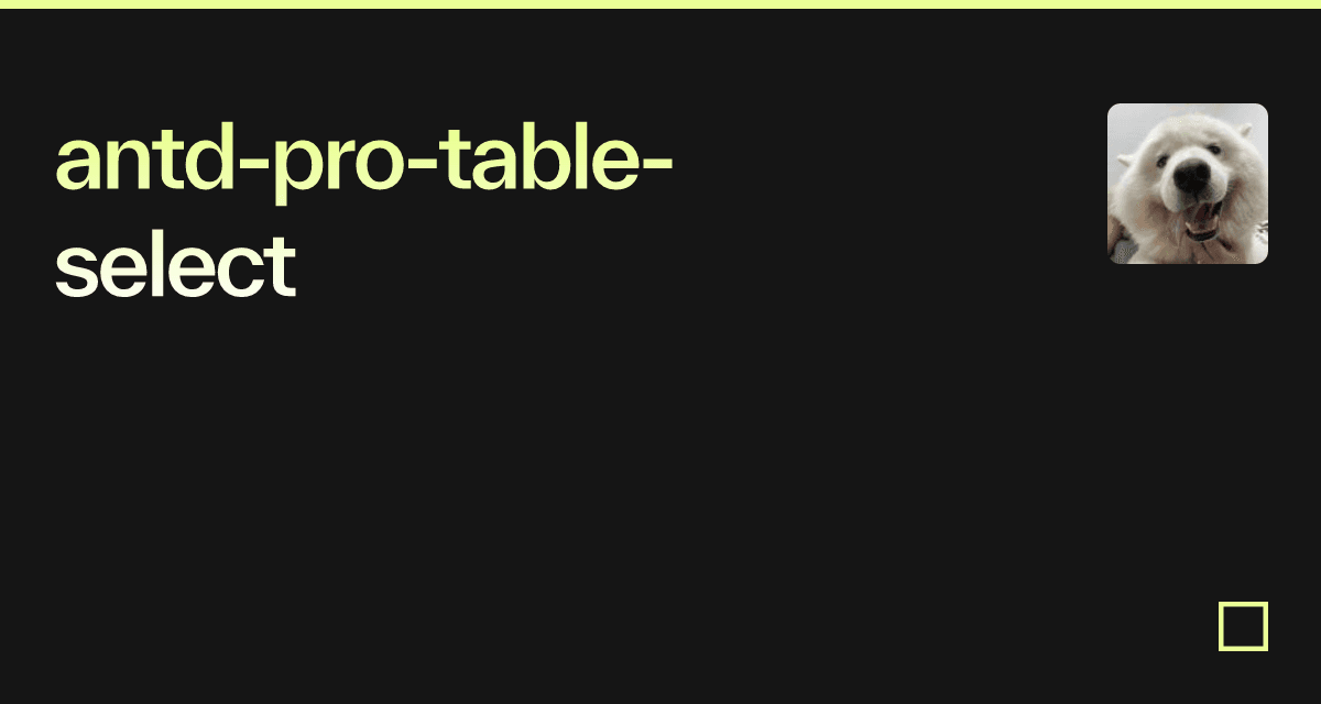 antd-pro-table-select - Codesandbox