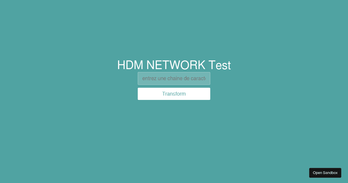 HDM Test - Codesandbox