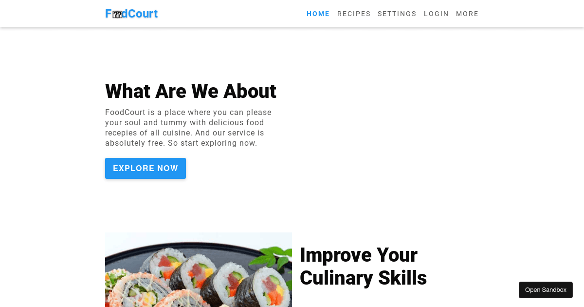 React Recipe App Codesandbox 7068