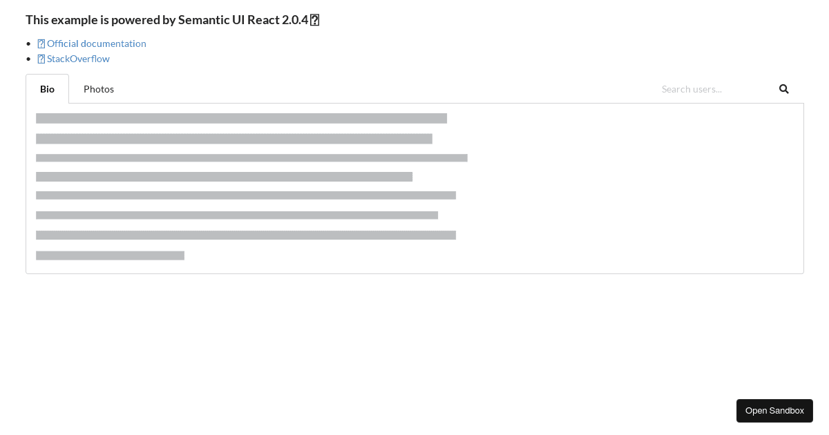 semantic-ui-example - Codesandbox