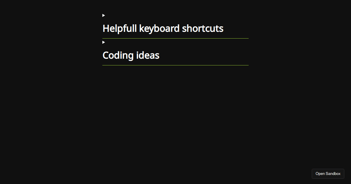 Vscode Settings Codesandbox