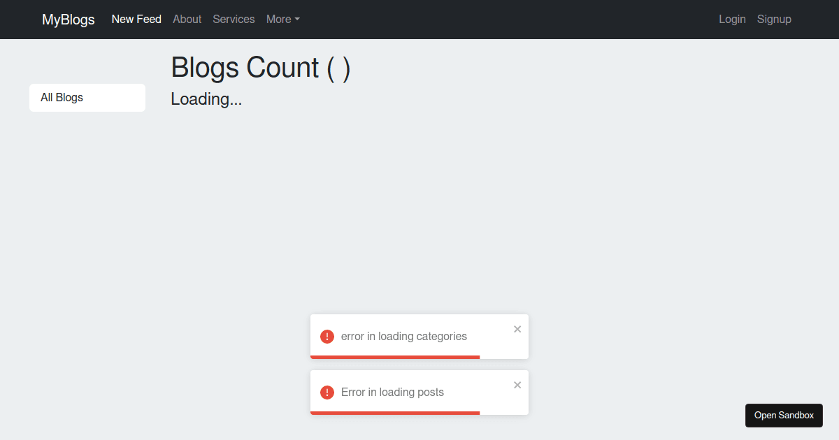 blog-app - Codesandbox
