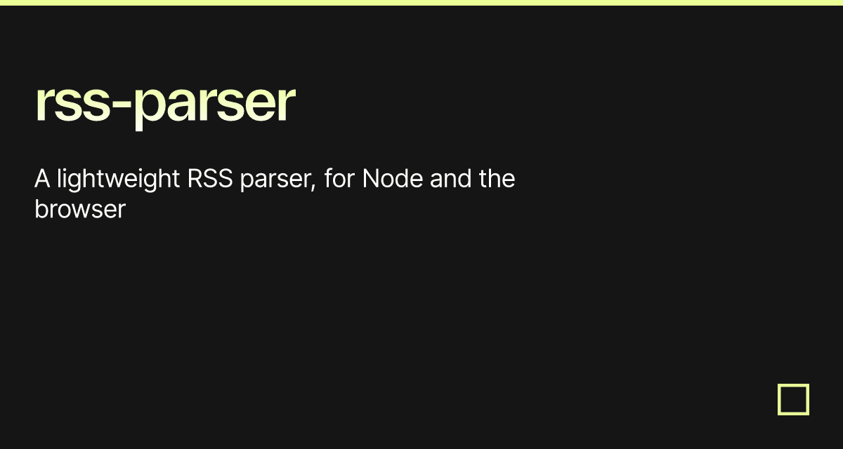 rss-parser - Codesandbox
