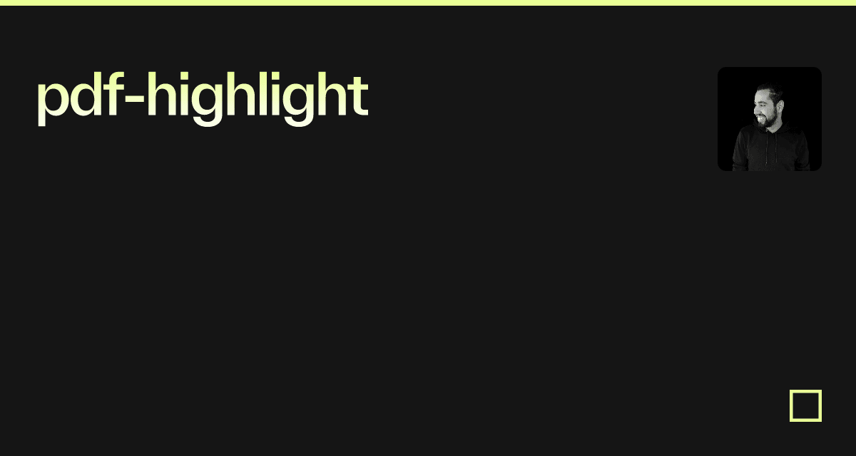 pdf-highlight - Codesandbox