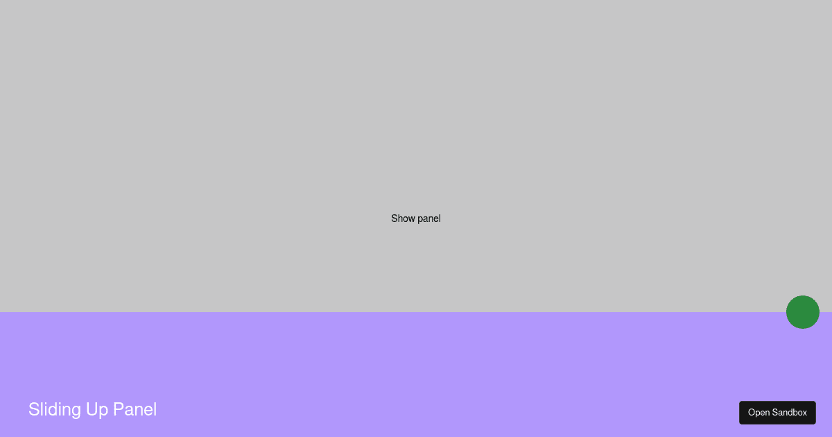 React Native Sliding Up Panel (forked) - Codesandbox
