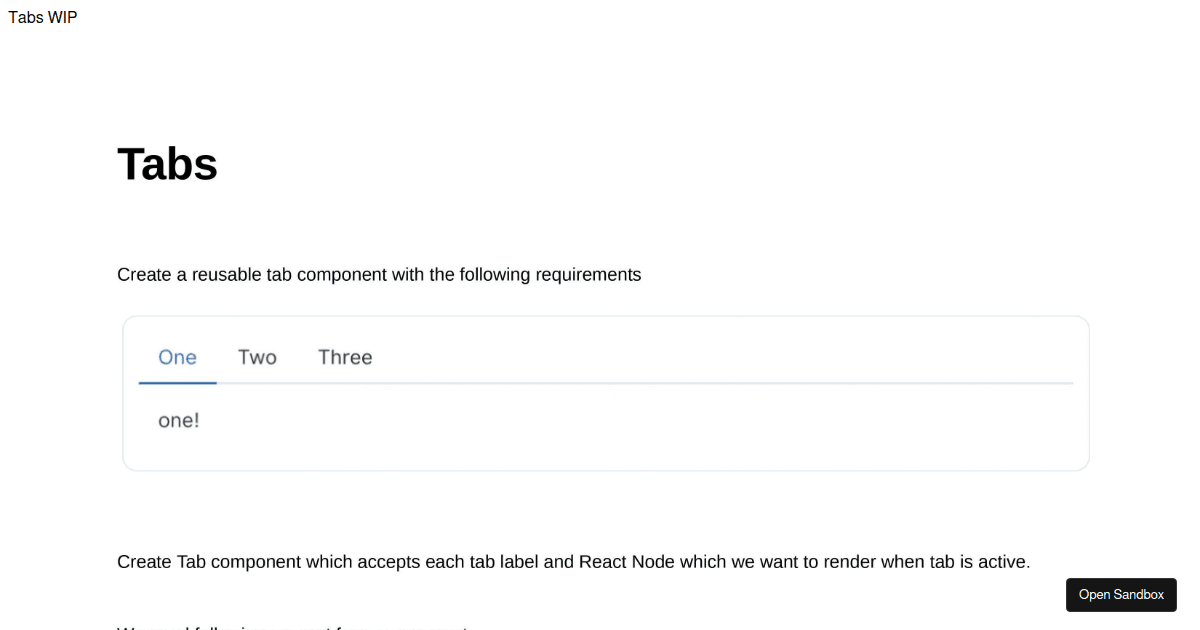 Tabs-I2 - Codesandbox