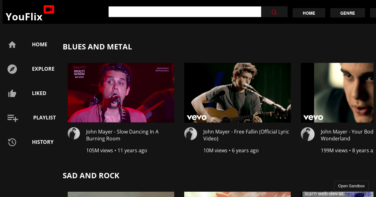 video-library-app-setup - Codesandbox