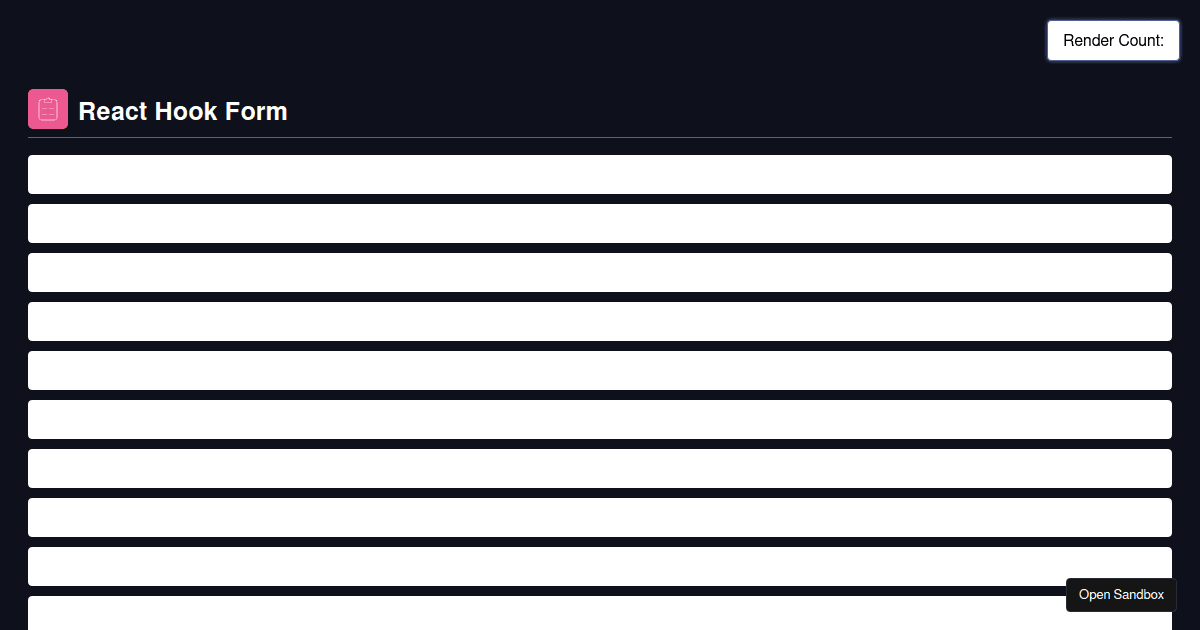 React Hook Form - #4317 - Codesandbox