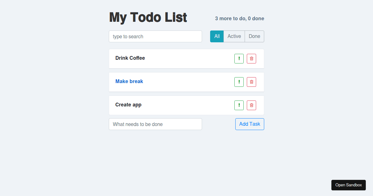 todo - Codesandbox
