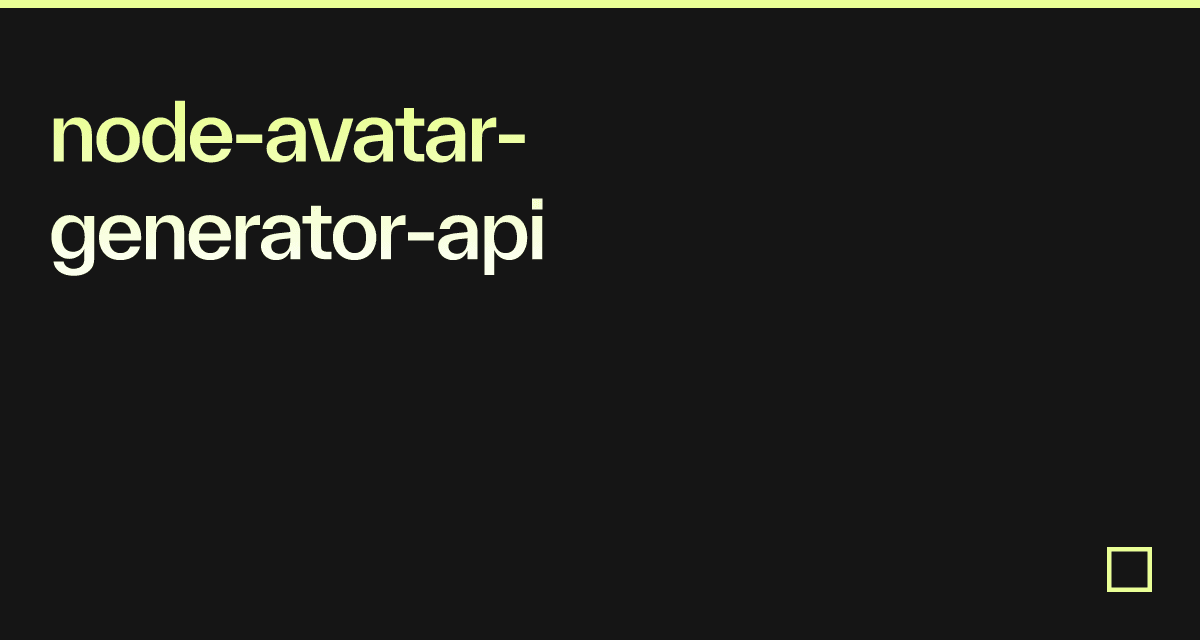 node-avatar-generator-api - Codesandbox