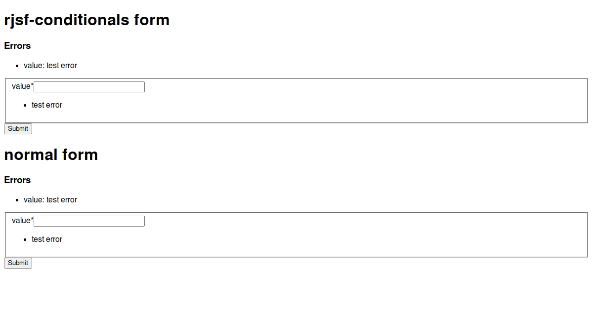 RJSF nested rerender issue - Codesandbox
