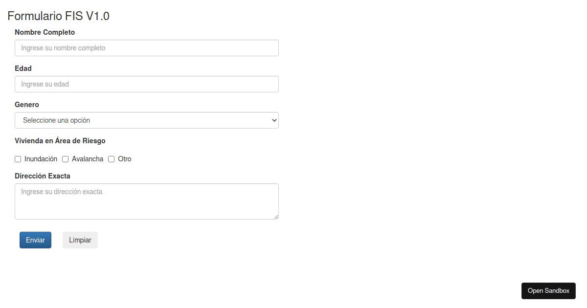 Building Forms in React - Codesandbox