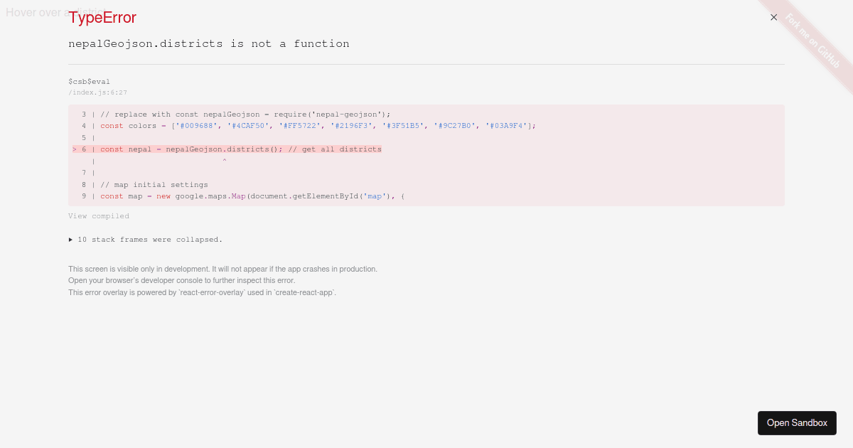 Example Codesandbox 