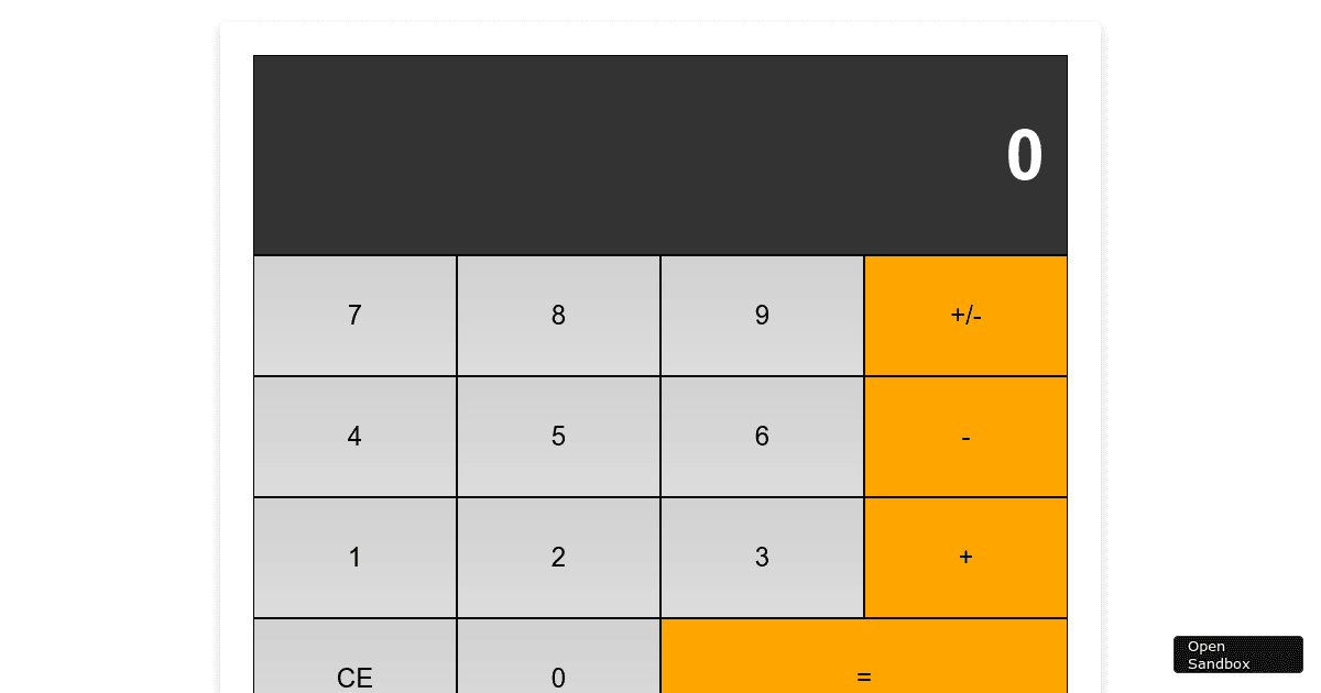 WebCalculator-dicoding - Codesandbox