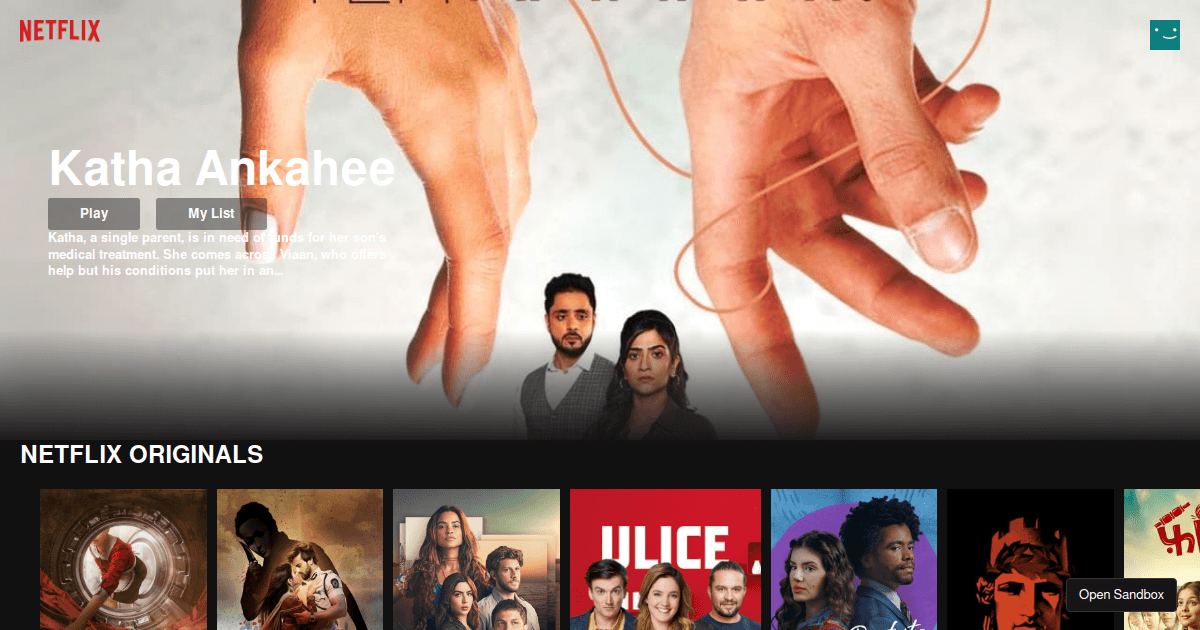 Netflix-Clone - Codesandbox