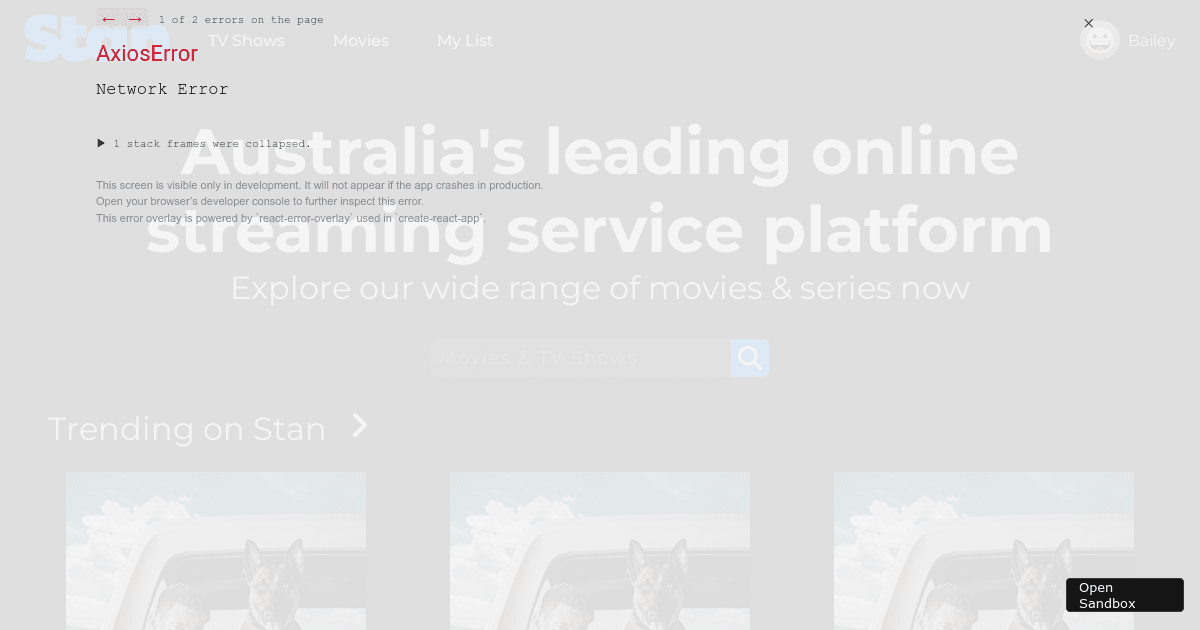 react-movie-website - Codesandbox