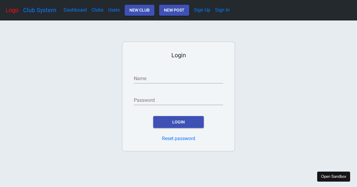 club-system.web - Codesandbox