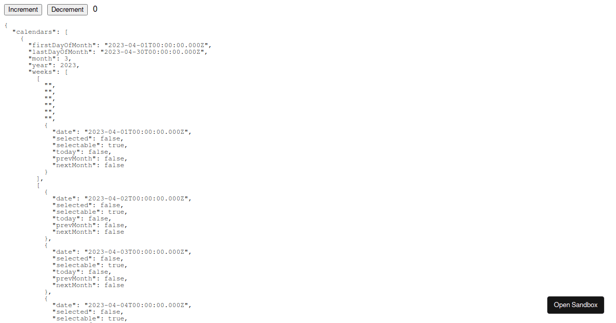 dayzed-rerenders - Codesandbox