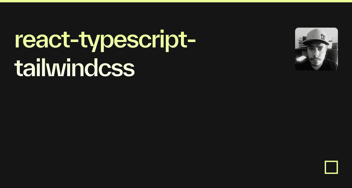 React Typescript Tailwindcss Codesandbox 7622