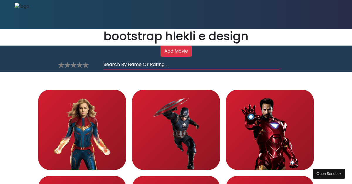 React Hooks Codesandbox
