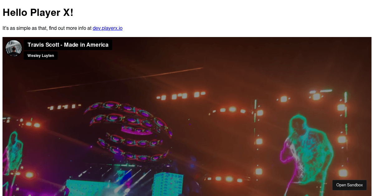hello-playerx (forked) - Codesandbox