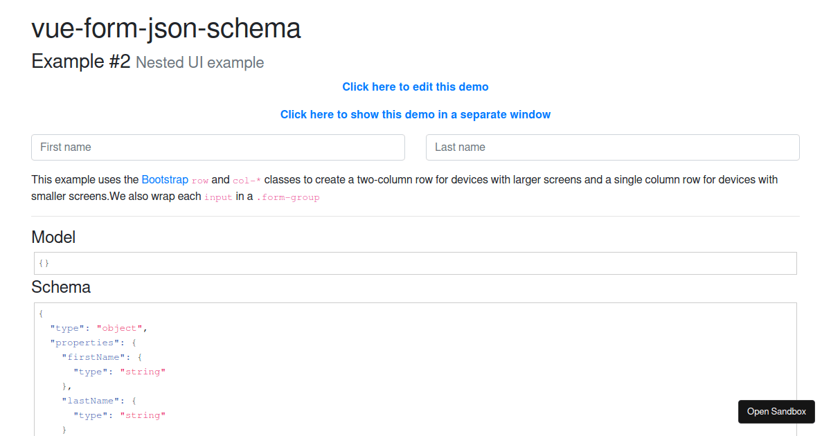 Example 2 (forked) - Codesandbox