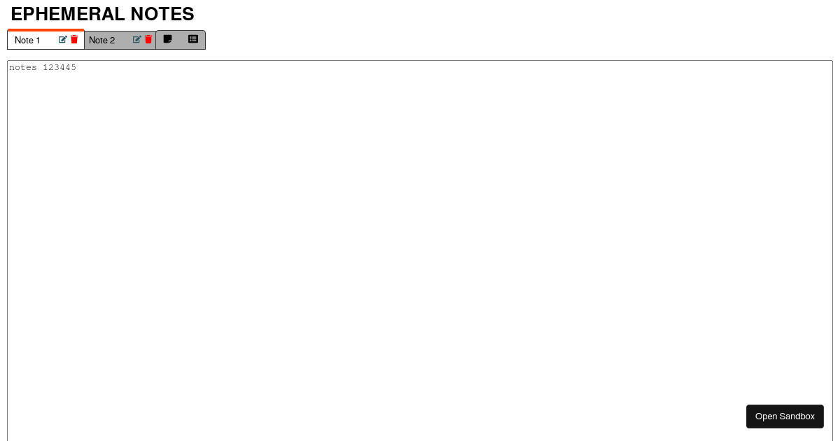 Svelte Codesandbox
