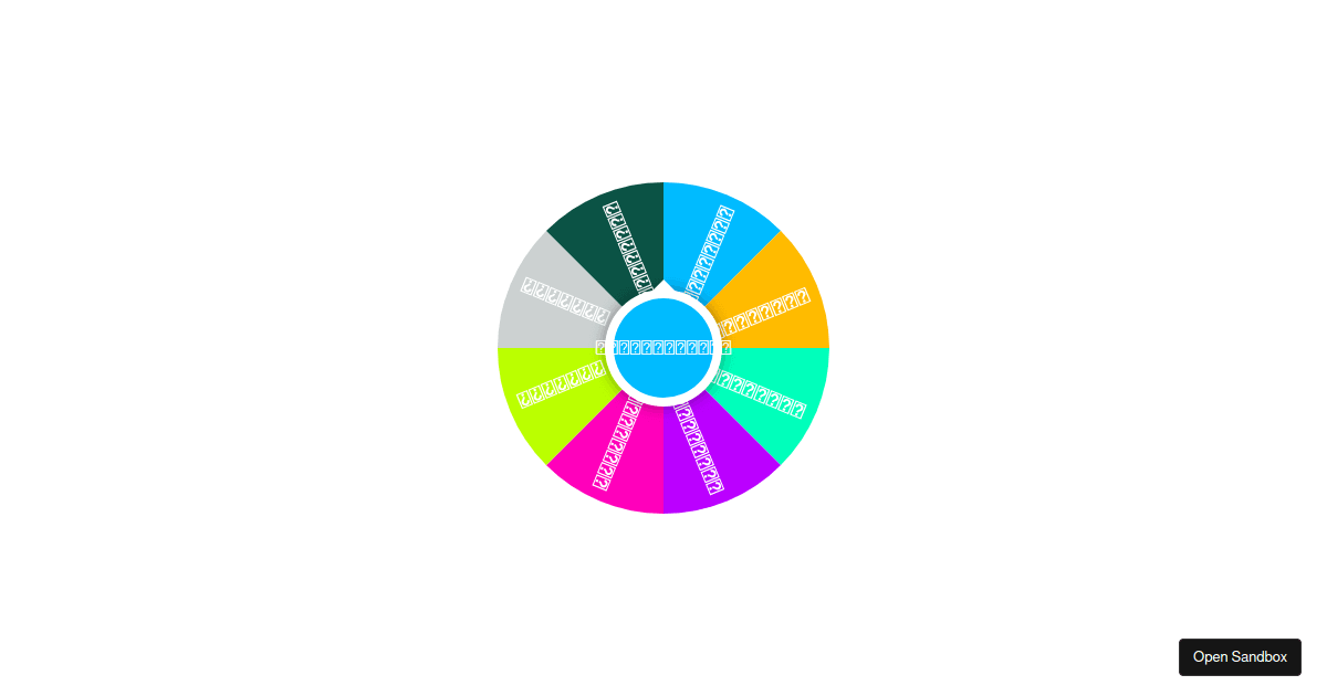 Wheel of Fortune (forked) - Codesandbox
