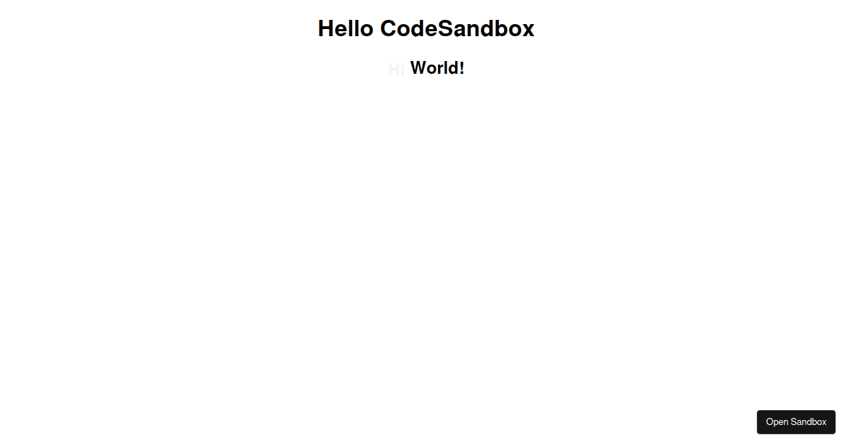Text Loop Animation Css Codesandbox