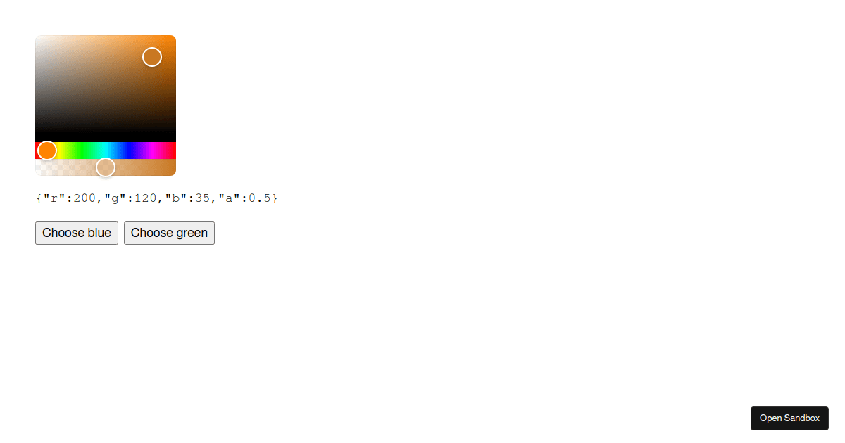 React Colorful Rgb Forked Codesandbox