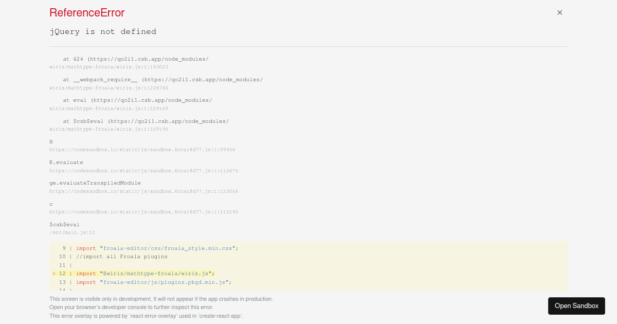 Vue Froala Forked Codesandbox 