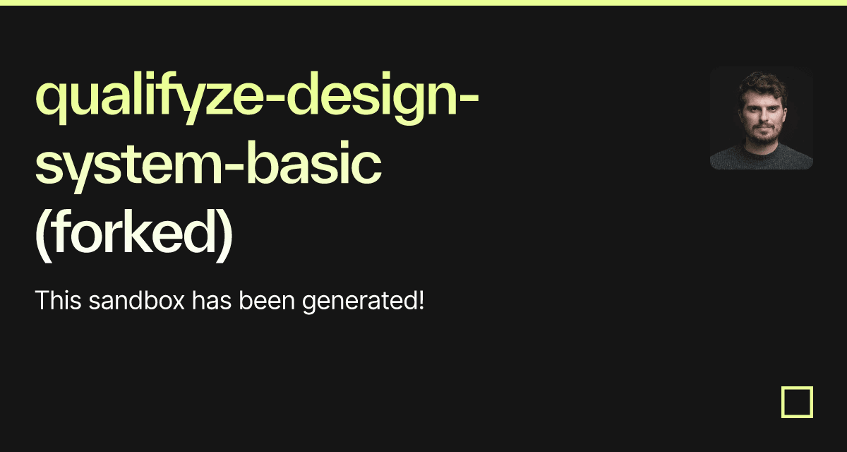qualifyze-design-system-basic (forked) - Codesandbox